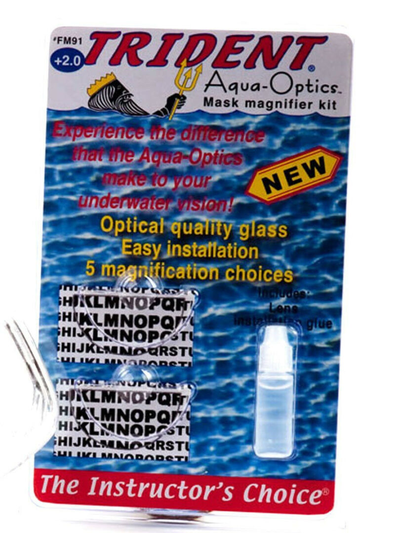 Trident Aqua-Optics Mask Magnifier Kit - Roanoke Island Dive Shop